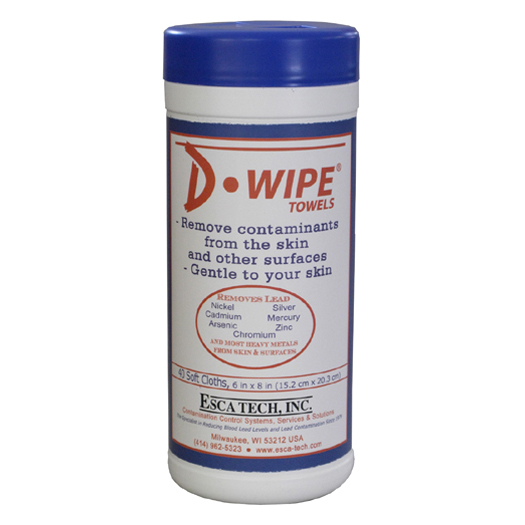 Range SystemsESCA-Tech D-Wipe® Towels - 40 wipes 6"x 8"ea. - Range Systems