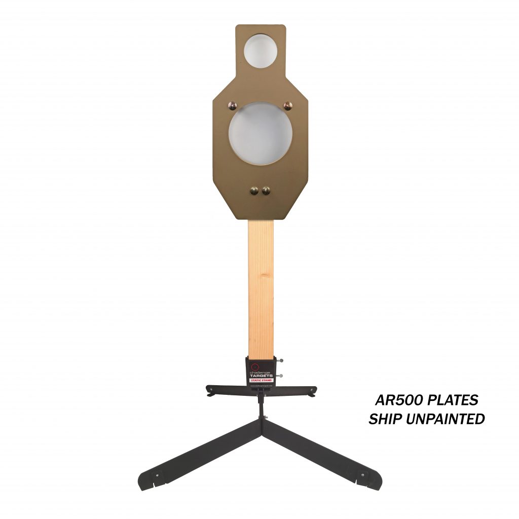 IDPA Steel Target Harmonic (-0) Zone with Static Stand - Range Systems