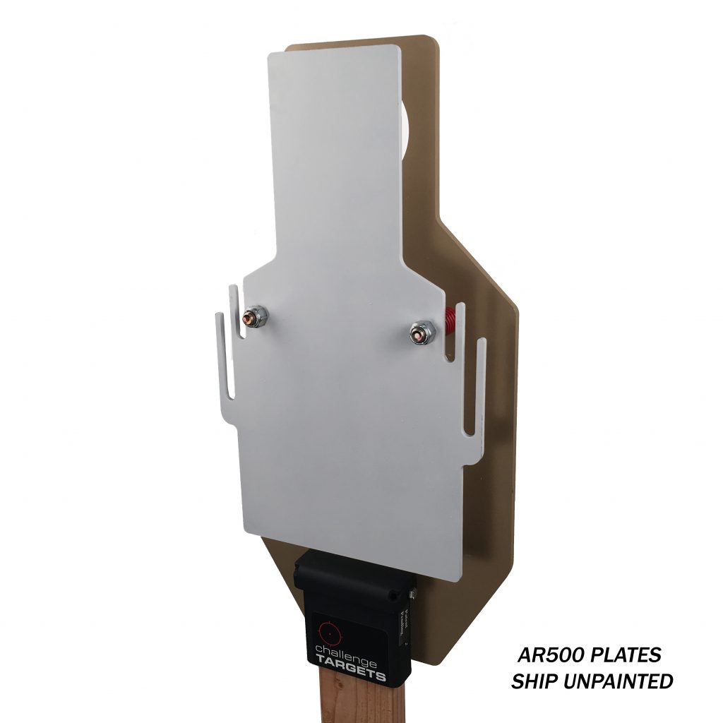 IDPA Steel Target Harmonic (-0) Zone with Static Stand - Range Systems