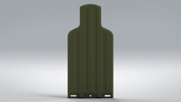 E-Type Military Plastic Ribbed Silhouette (OD Green) - Range Systems