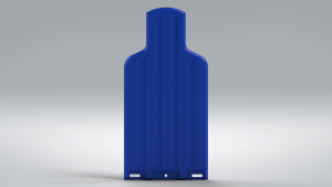 E-Type Military Plastic Ribbed Silhouette (Blue) - Range Systems