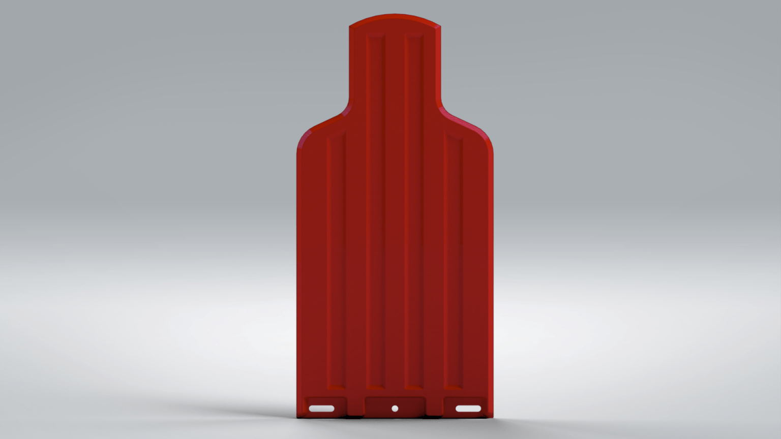 E-Type Military Plastic Ribbed Silhouette (Red) - Range Systems