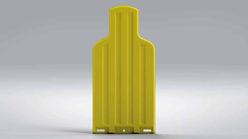 E-Type Military Plastic Ribbed Silhouette (Yellow) - Range Systems