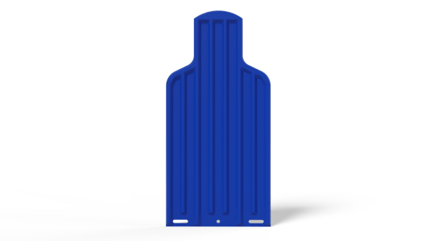 E-Type Ribbed Plastic Target (Blue) - Range Systems