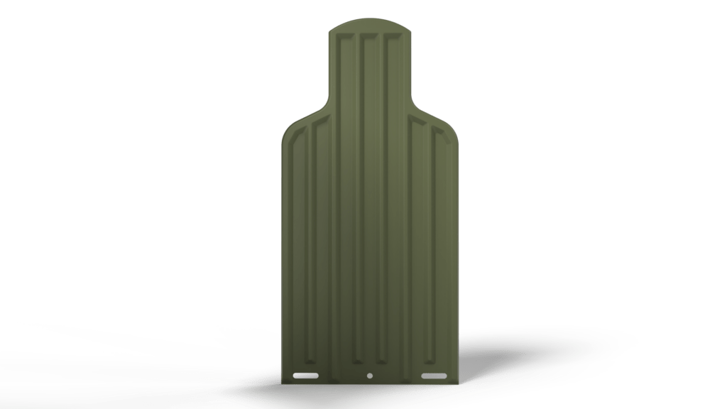 E-Type Ribbed Plastic Target (OD Green) - Range Systems