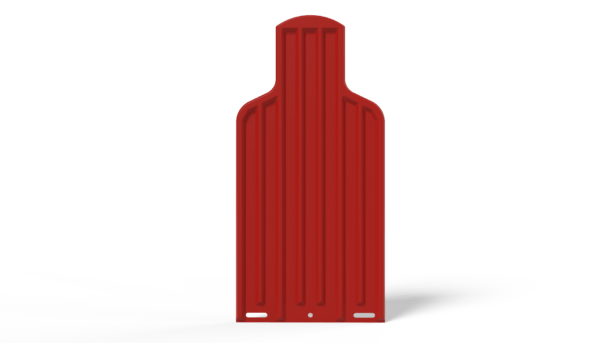 E-Type Ribbed Plastic Target (Red) - Range Systems